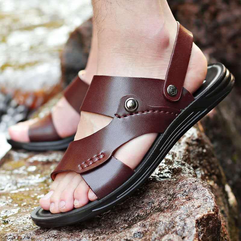 Sandales d'Extérieur en Cuir pour Homme - Zembla