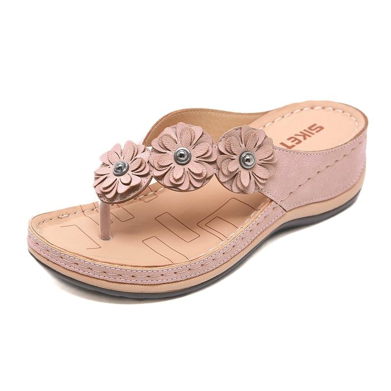Tongs Orthopédiques pour Femmes, Style Bohême – Confort Orthopédique